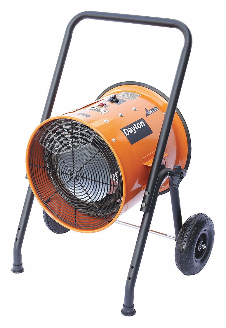 DAYTON Portable Electric Salamander Heater 15kW 208V AC 3 phase