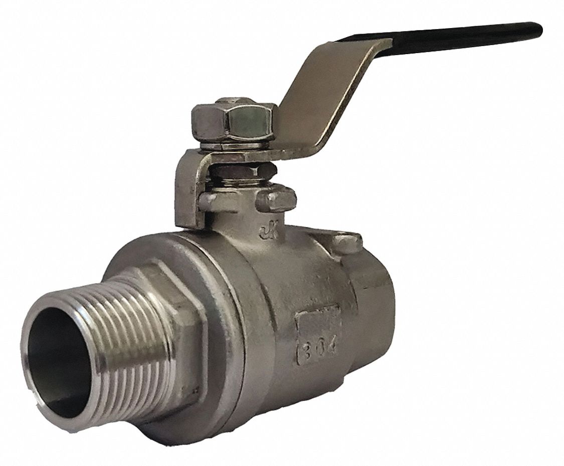 GRAINGER APPROVED 316 Stainless Steel FNPT x MNPT Ball Valve, Lever, 3/ ... GRAINGER APPROVED 316 Stainless Steel FNPT x MNPT Ball Valve, Lever, 3/ ...