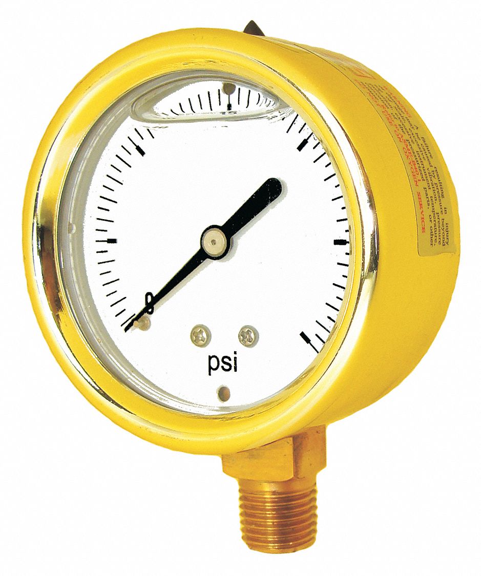 PIC GAUGES Compound Gauge 30 Hg Vac To 100 Psi Range 1 4 NPT 2 1