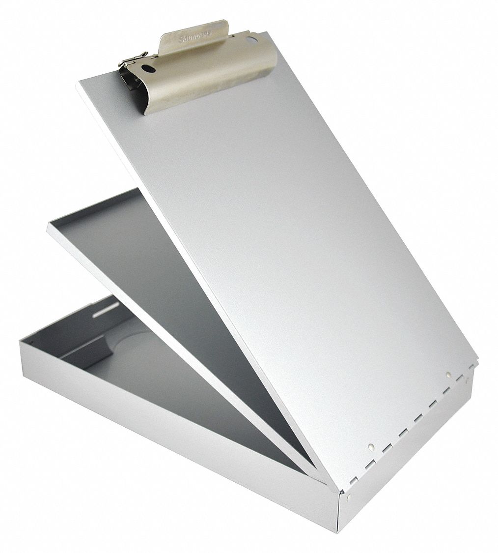SAUNDERS Silver Aluminum Storage Clipboard, Legal File Size, 8 1/2 in W ... SAUNDERS Silver Aluminum Storage Clipboard, Legal File Size, 8 1/2 in W ...