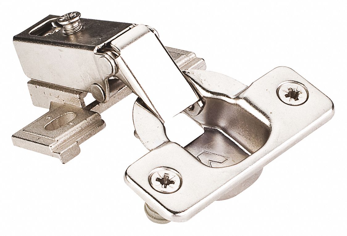 GRAINGER APPROVED 2 1 4 X 1 3 8 Door Hinge With Nickel Finish