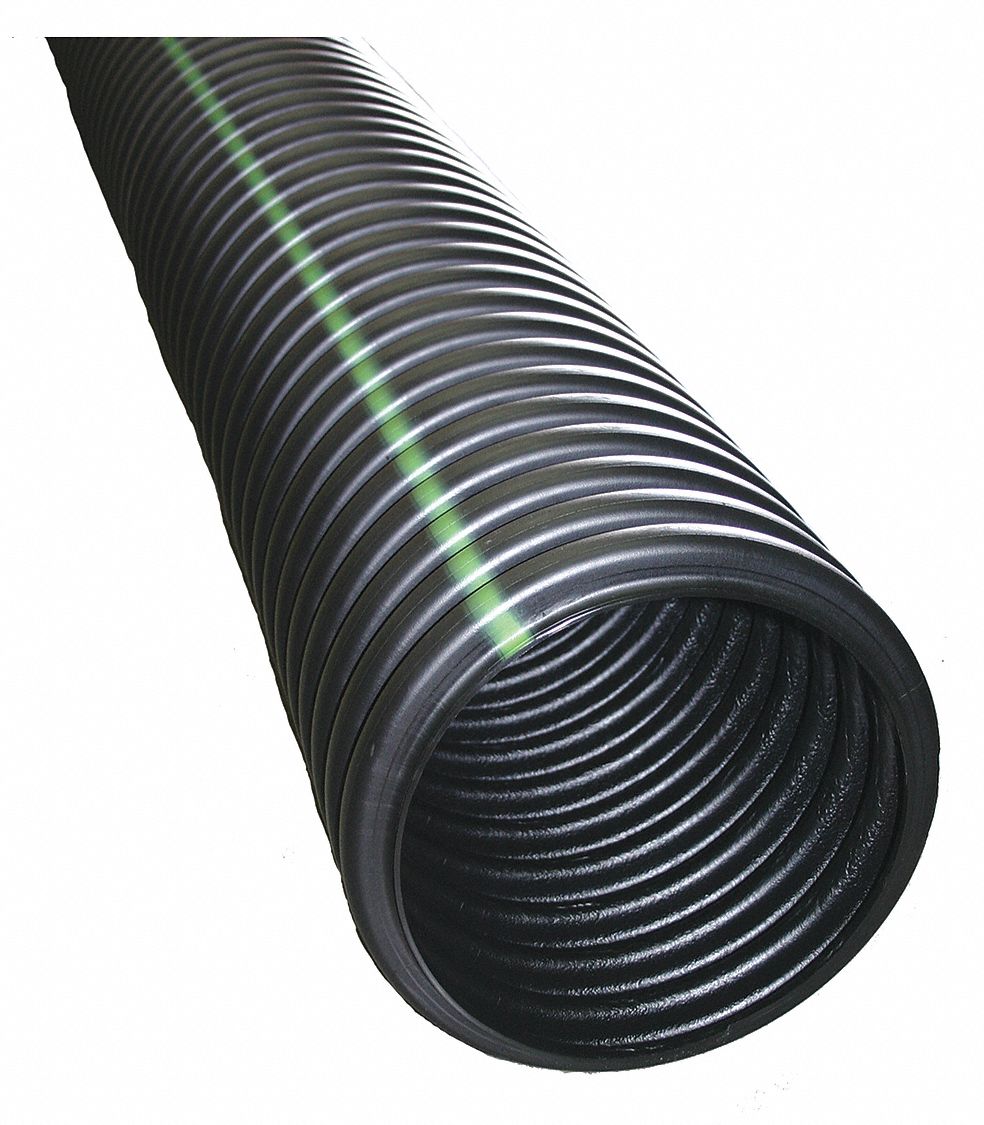 ADVANCED DRAINAGE SYSTEMS 10 Ft Single Solid Drainage Pipe 6 In Pipe