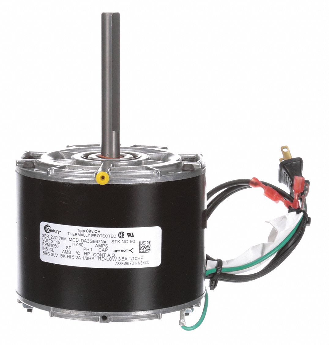CENTURY Direct Drive Motor 1 8 To 1 10 HP OEM Replacement Brand