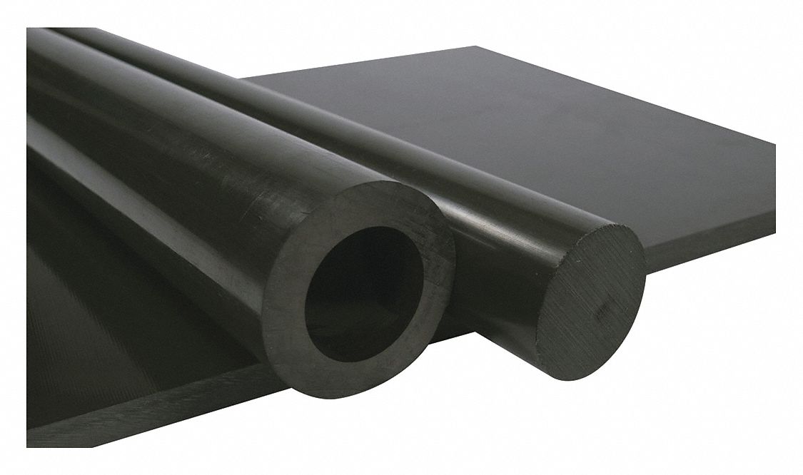 Grainger Approved Rod Stock Extruded Nylon 66 Mds Filled Grade 8 Ft Plastic Length 38 In