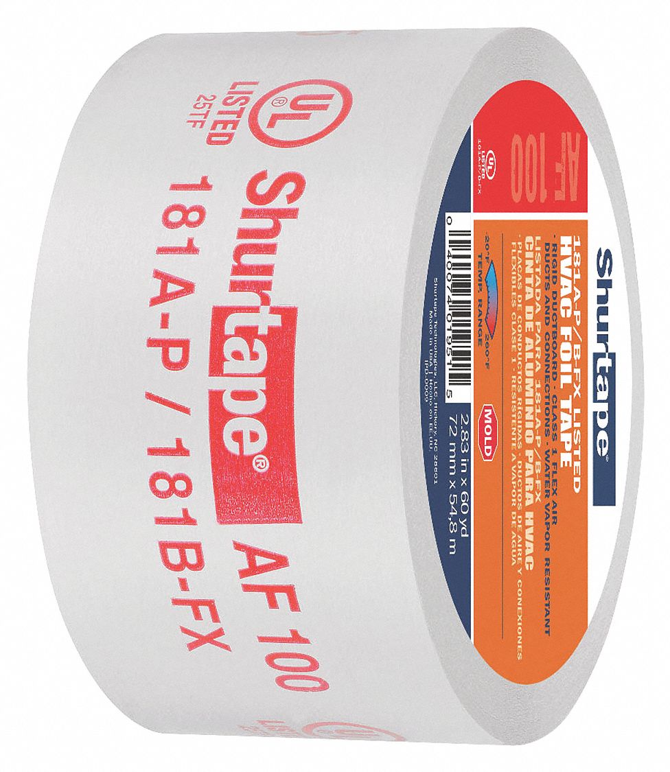 SHURTAPE Tape Backing Material Aluminum, Number of Adhesive Sides 1 ... SHURTAPE Tape Backing Material Aluminum, Number of Adhesive Sides 1 ...