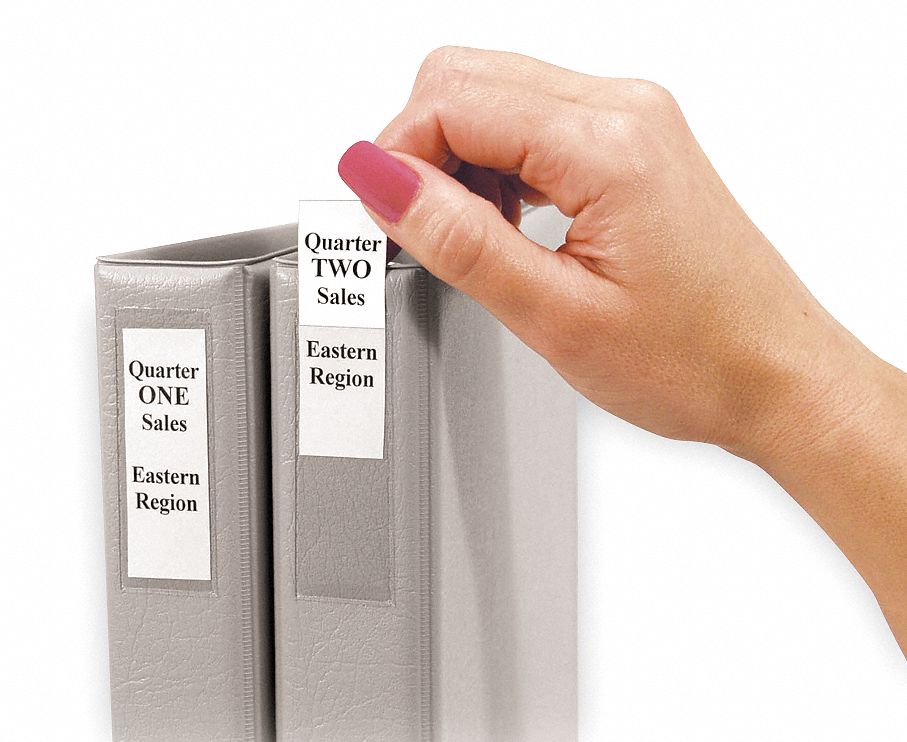 C LINE PRODUCTS Self Adhesive Binder Label Holder Clear 1 2 In X 1 5 