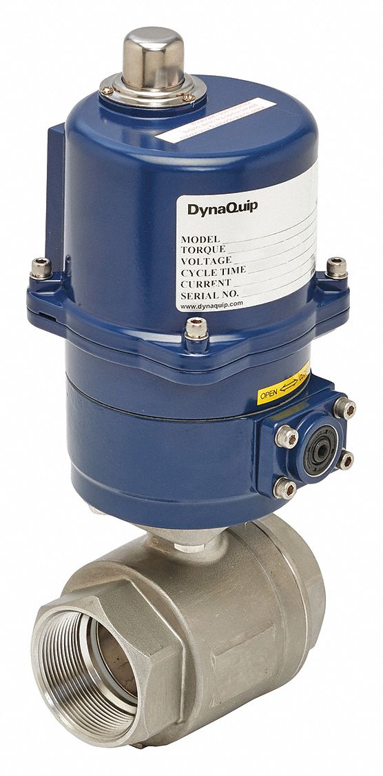 DYNAQUIP CONTROLS 316 Stainless Steel Electronic Actuated Ball Valve, 2 ... DYNAQUIP CONTROLS 316 Stainless Steel Electronic Actuated Ball Valve, 2 ...
