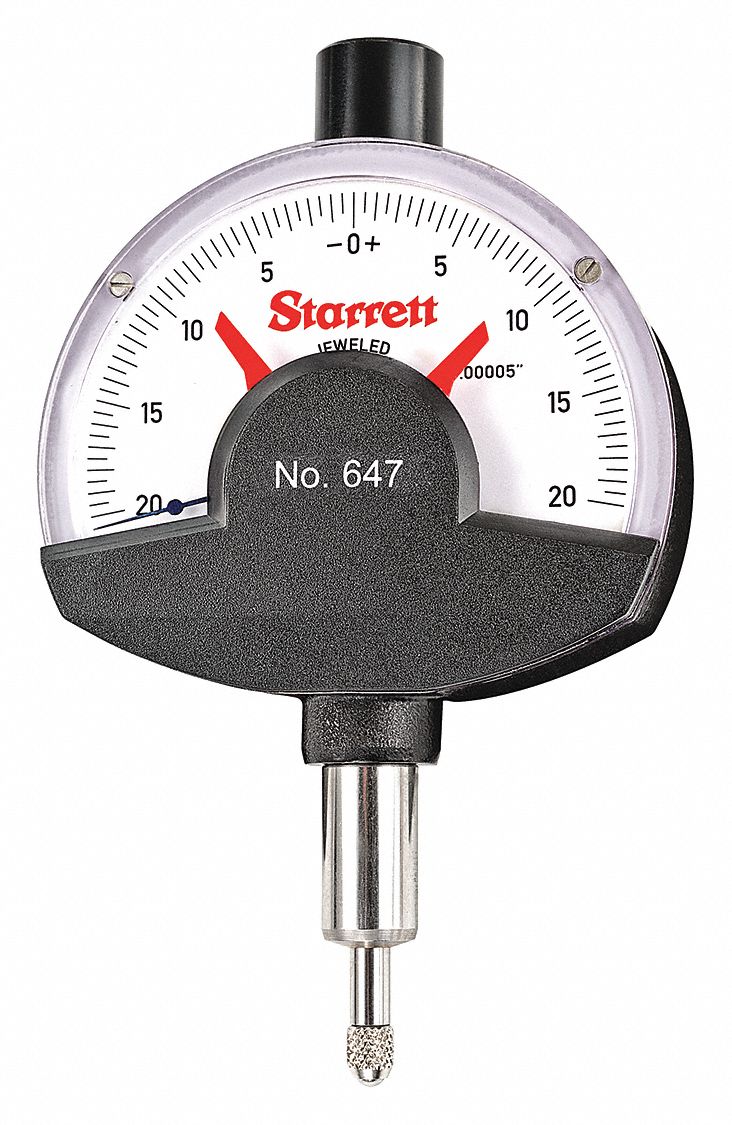 Starrett Balanced Reading Dial Indicator Agd 2 2 500 Dial Size 0 To