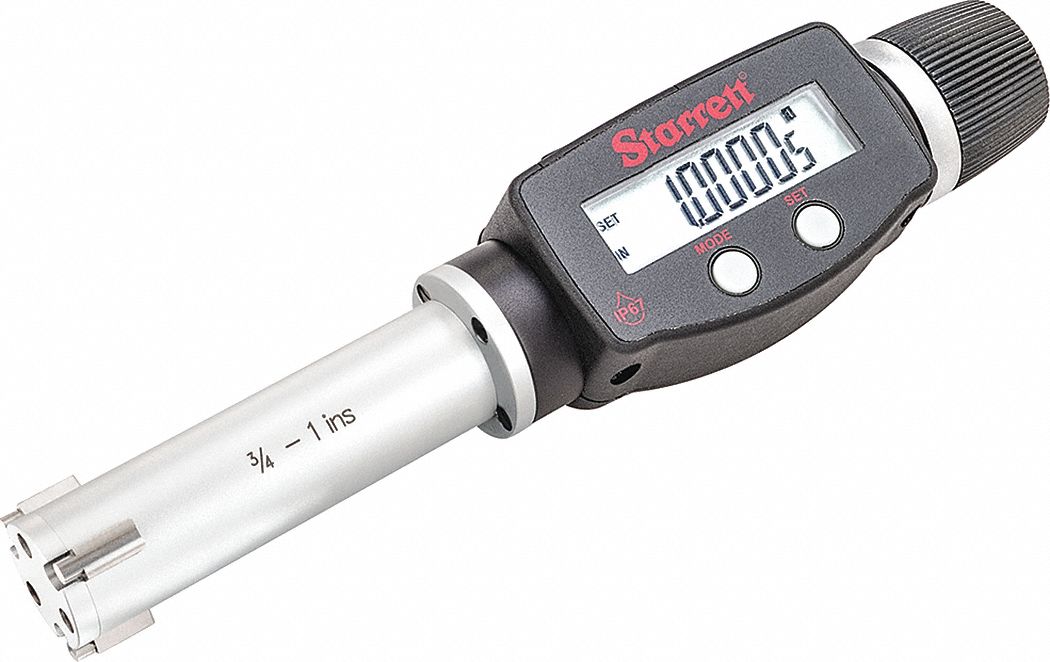 STARRETT Digital 3 Point Inside Micrometer Inside Micrometer Type 3