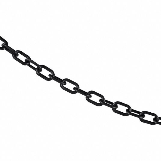 50 ft Lg, Black, Plastic Chain - 8EGU5|00003-50 - Grainger