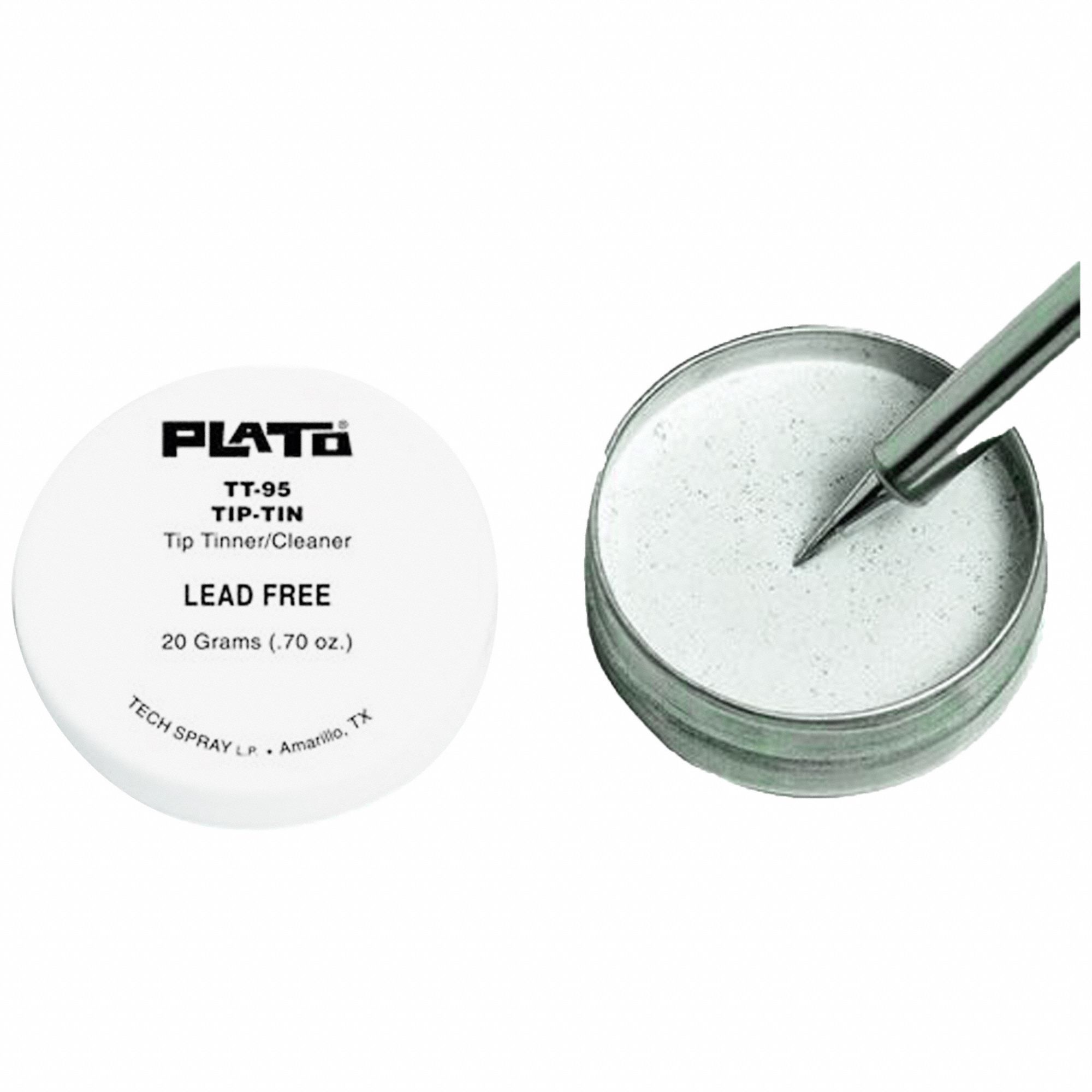 PLATO Tip Tinner: 1 1/2 in W x 1/2 in D x 1 1/2 in H, 20 g, Tip Tinner ...