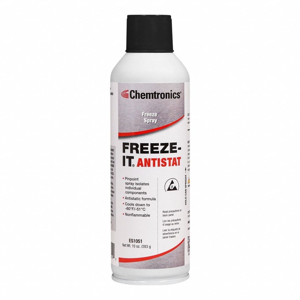 Antistatic Freeze Spray, 10 oz., -52C - Grainger