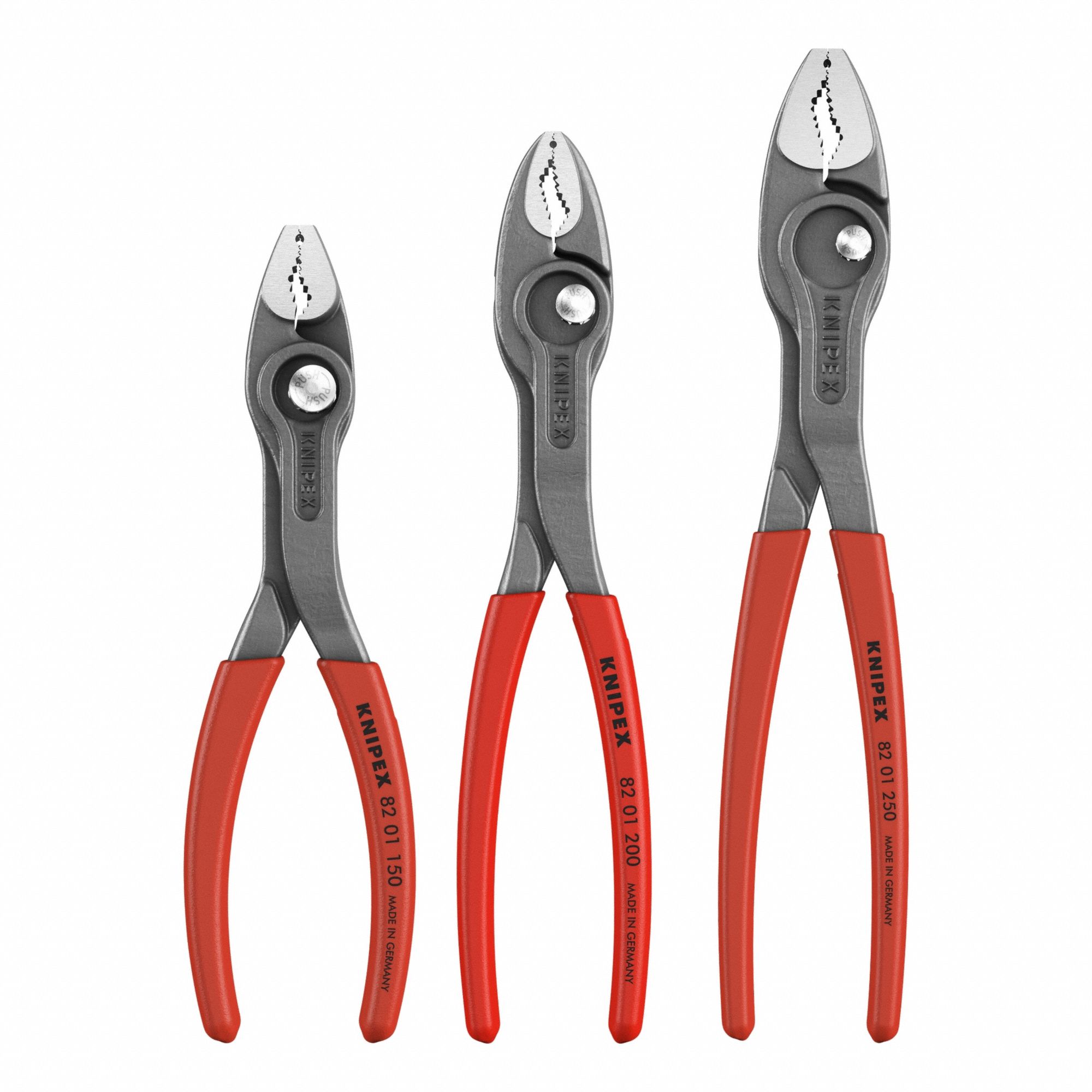 3 Pliers, Plain Grip, TwinGrip Pliers Set - 887ZJ2|00 20 06 US4 - Grainger