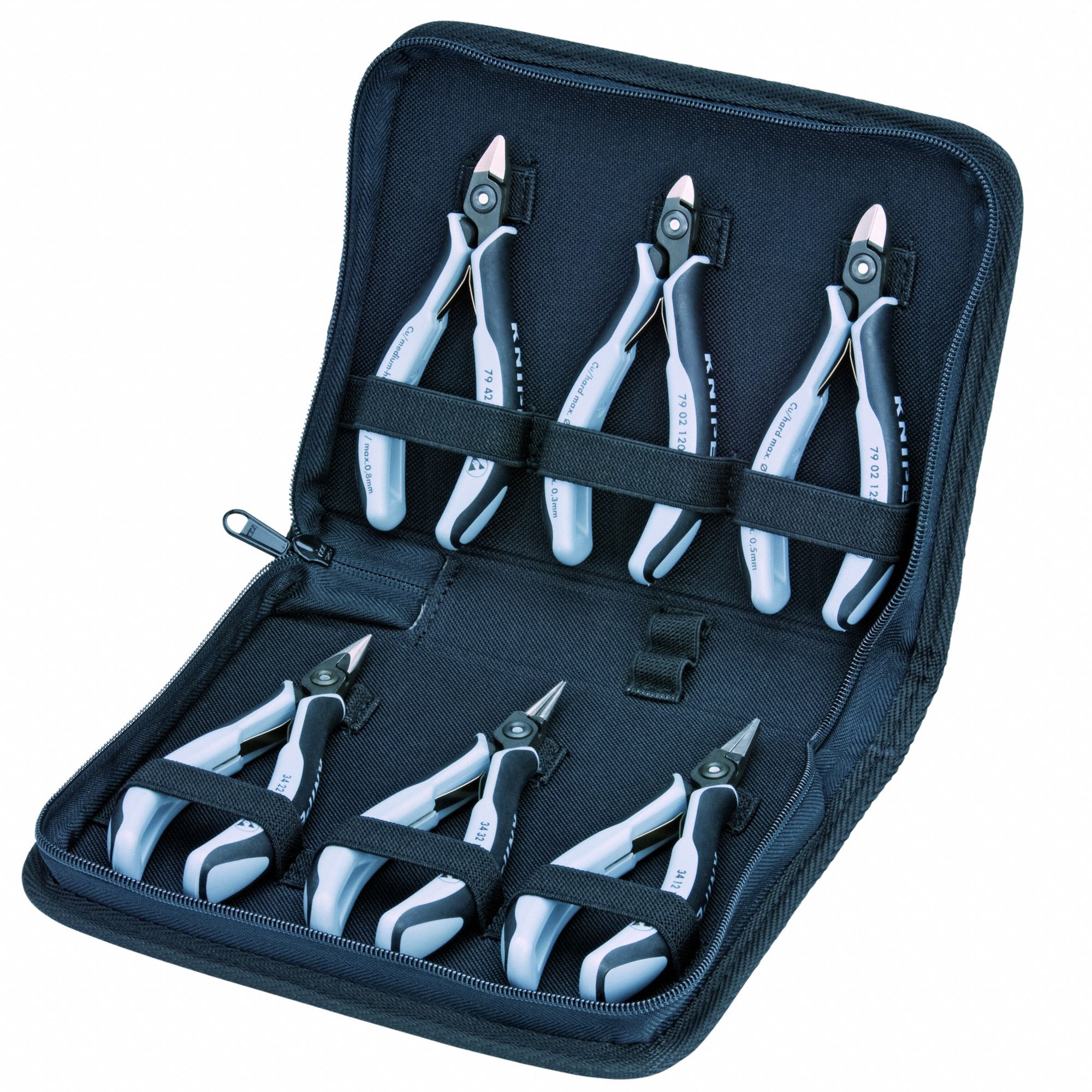 ESD-Safe, 6 Pliers, Precision Plier Set - 38UT27|00 20 16 P ESD - Grainger