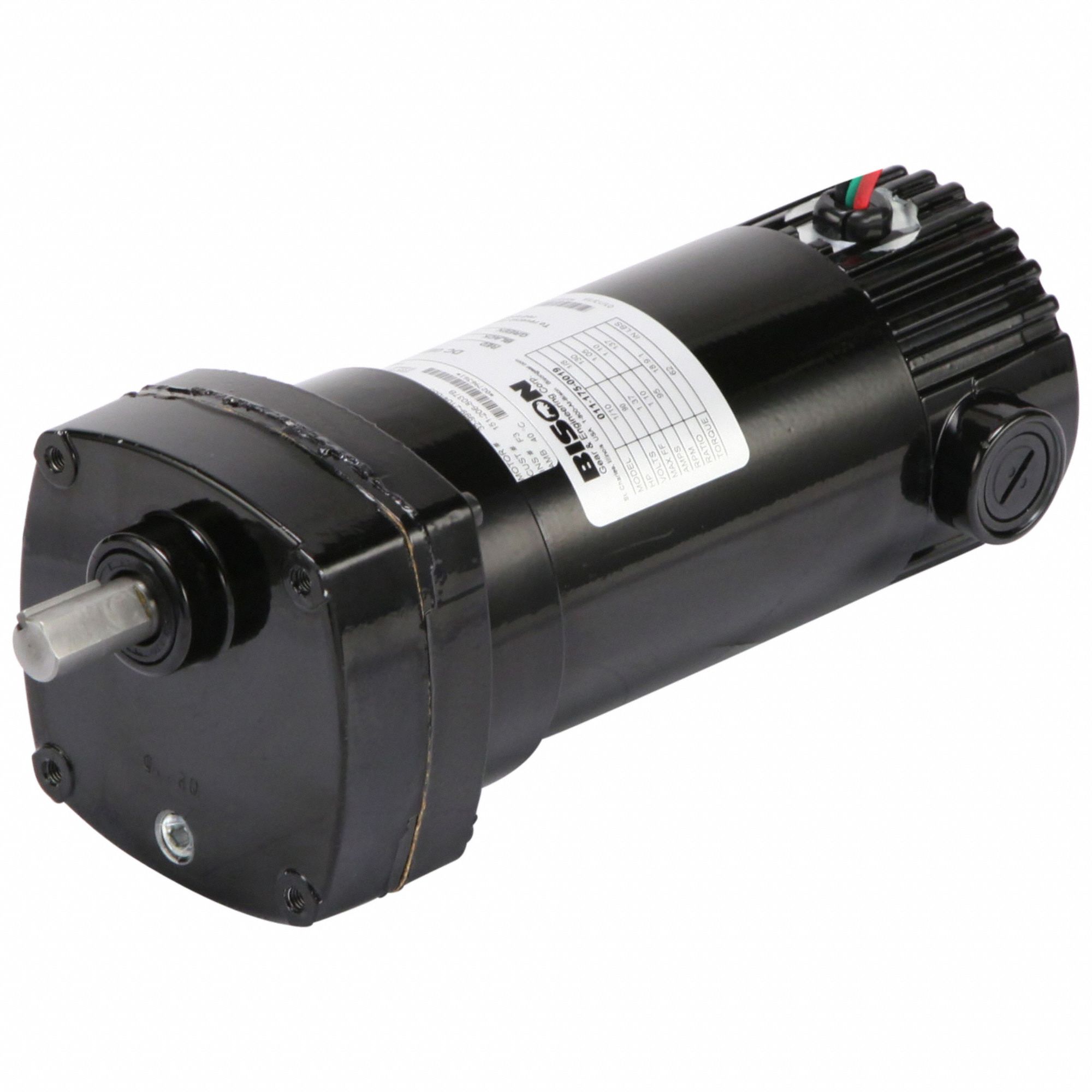 BISON, Parallel, 90V DC, DC Gearmotor,185RPM,90V - 58YN02|011-175-0010 ...