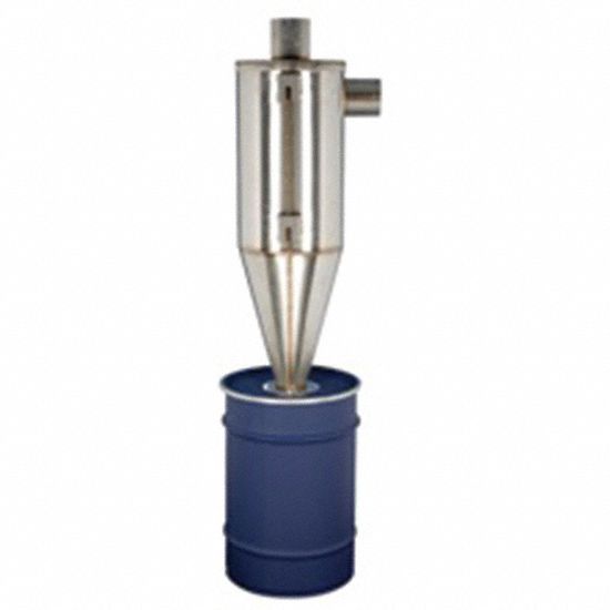 COLE-PARMER, Cyclone and Collection Bin, Industrial Fluidized Sand ...