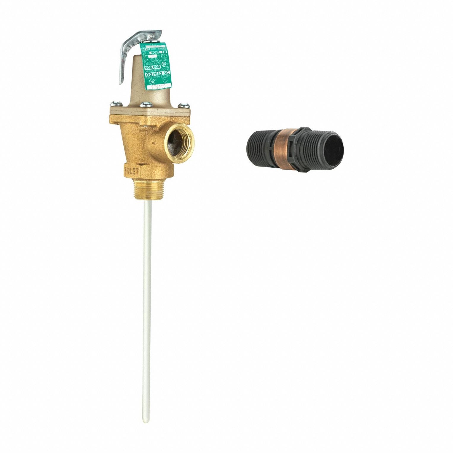 WATTS, Section XIII ASME Section, MNPT x FNPT, Temperature and Pressure ...