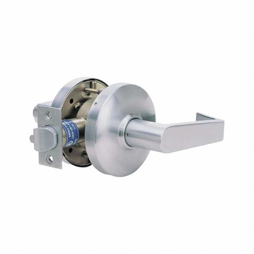 CAL-ROYAL, Privacy Lever Locksets, Chrome, Door Lever Lockset - 829AY0 ...