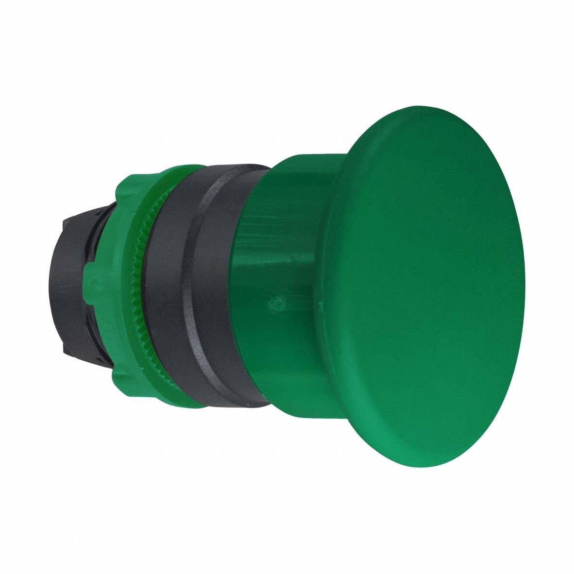 SCHNEIDER ELECTRIC, Green, 22 mm Mounting Size, Mushroom Head Push ...