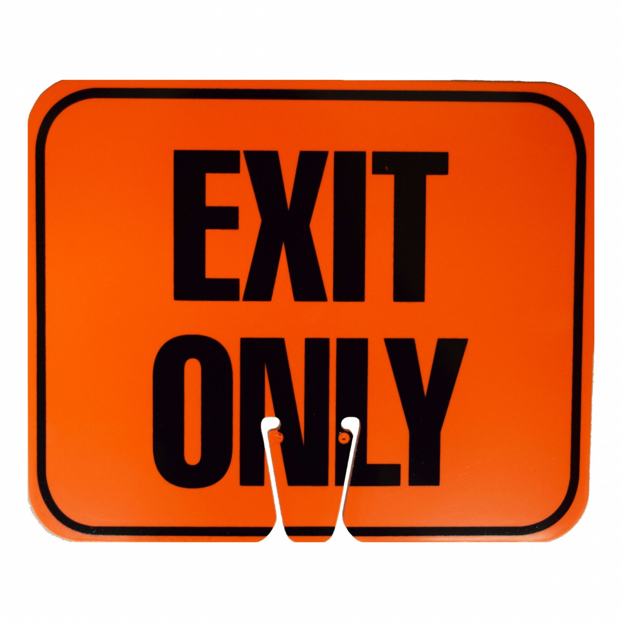 Exit Only, 10 1/2 in Ht, Cone Sign - 866KE4|03-550-EO - Grainger