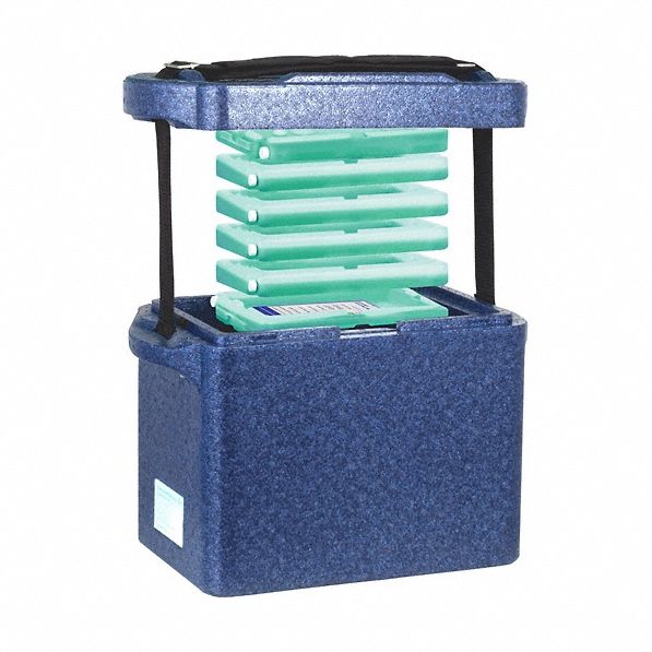 11 3/8 in Overall Lg, 9 3/4 in Overall Wd, Cryogenic Storage Box ...