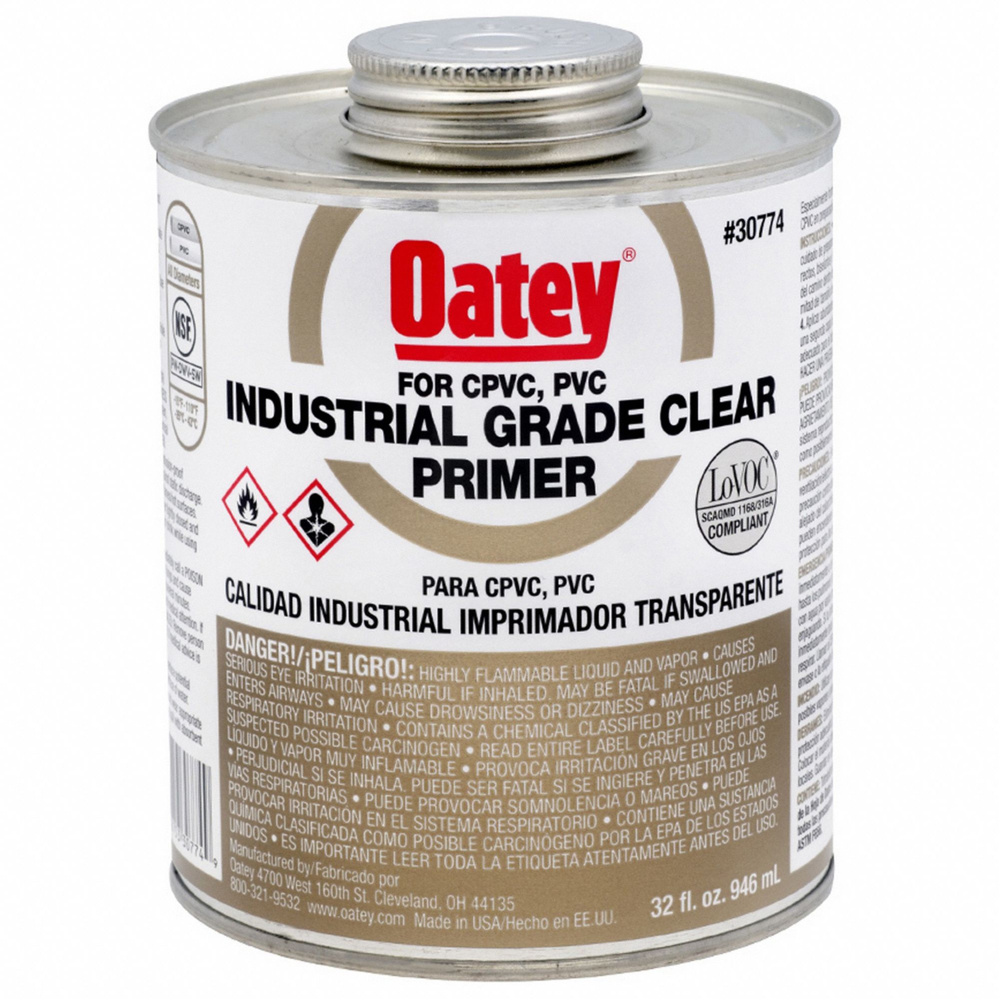OATEY, Industrial Grade, 32 oz, Primer - 41GP14|30774 - Grainger