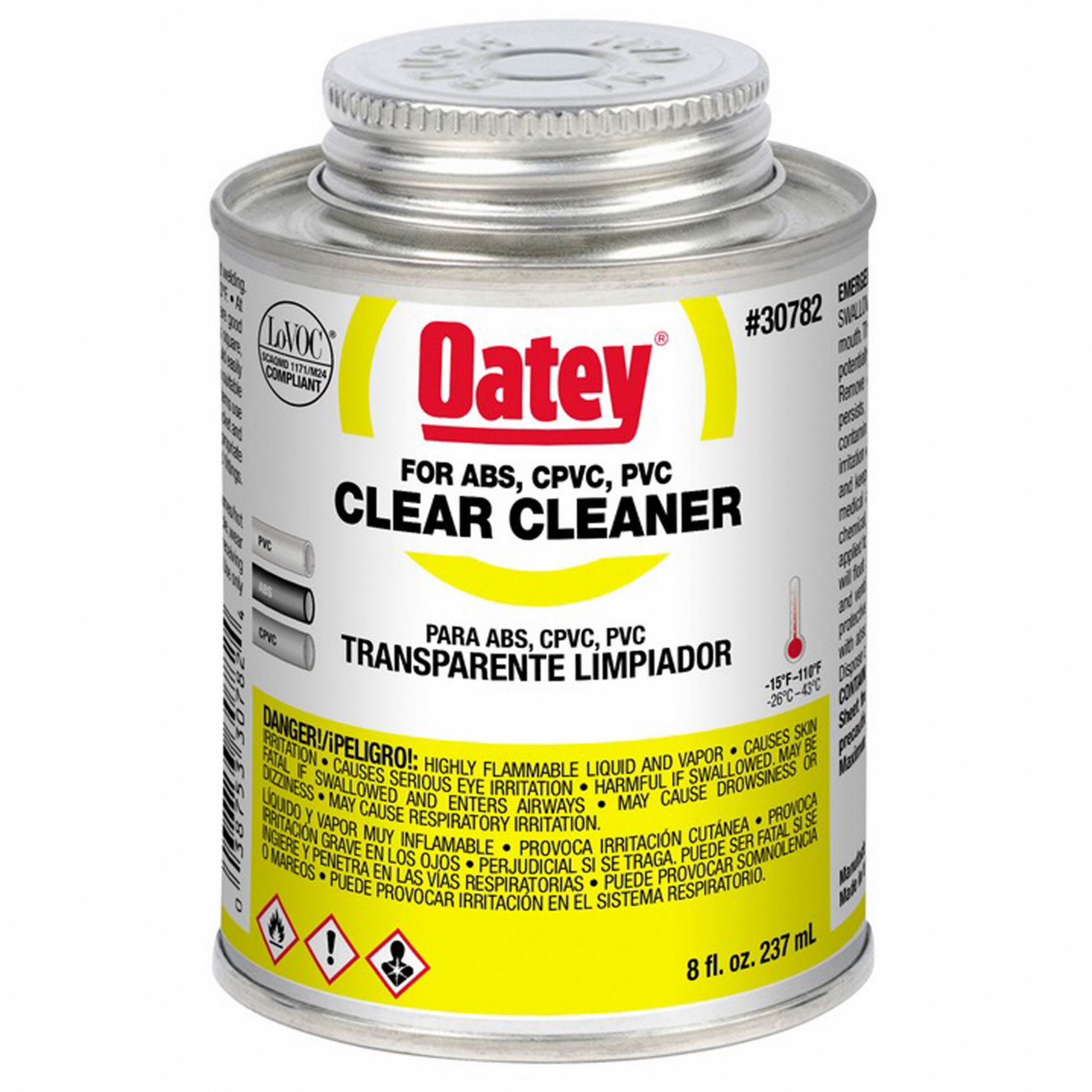 OATEY, 8 oz, Can, Surface Cleaner - 29FH96|30782 - Grainger