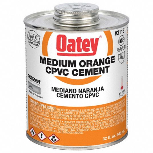 OATEY, Medium, 32 fl oz, Pipe Cement - 41GP21|31131 - Grainger