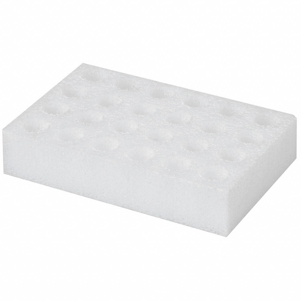 Foam, White, Tube Rack - 56JM61|1681 - Grainger