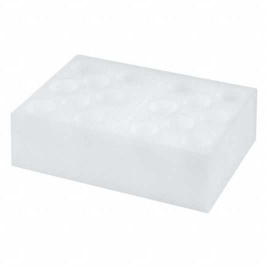 Foam, White, Tube Rack - 56JM76|2196-16-PE - Grainger