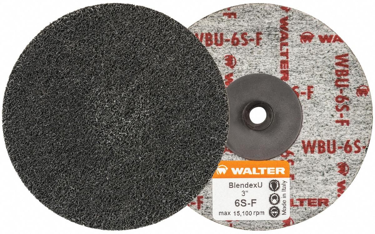 WALTER SURFACE TECHNOLOGIES, TR, 3 in Dia, Finishing Disc - 804CK9 ...