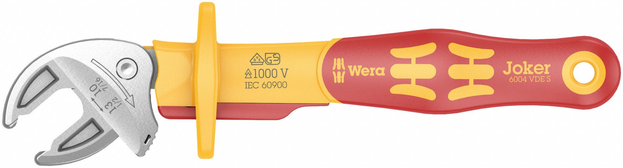 WERA, Natural, 155 mm Overall Lg, VDE Spanner Wrench - 810LX9 ...