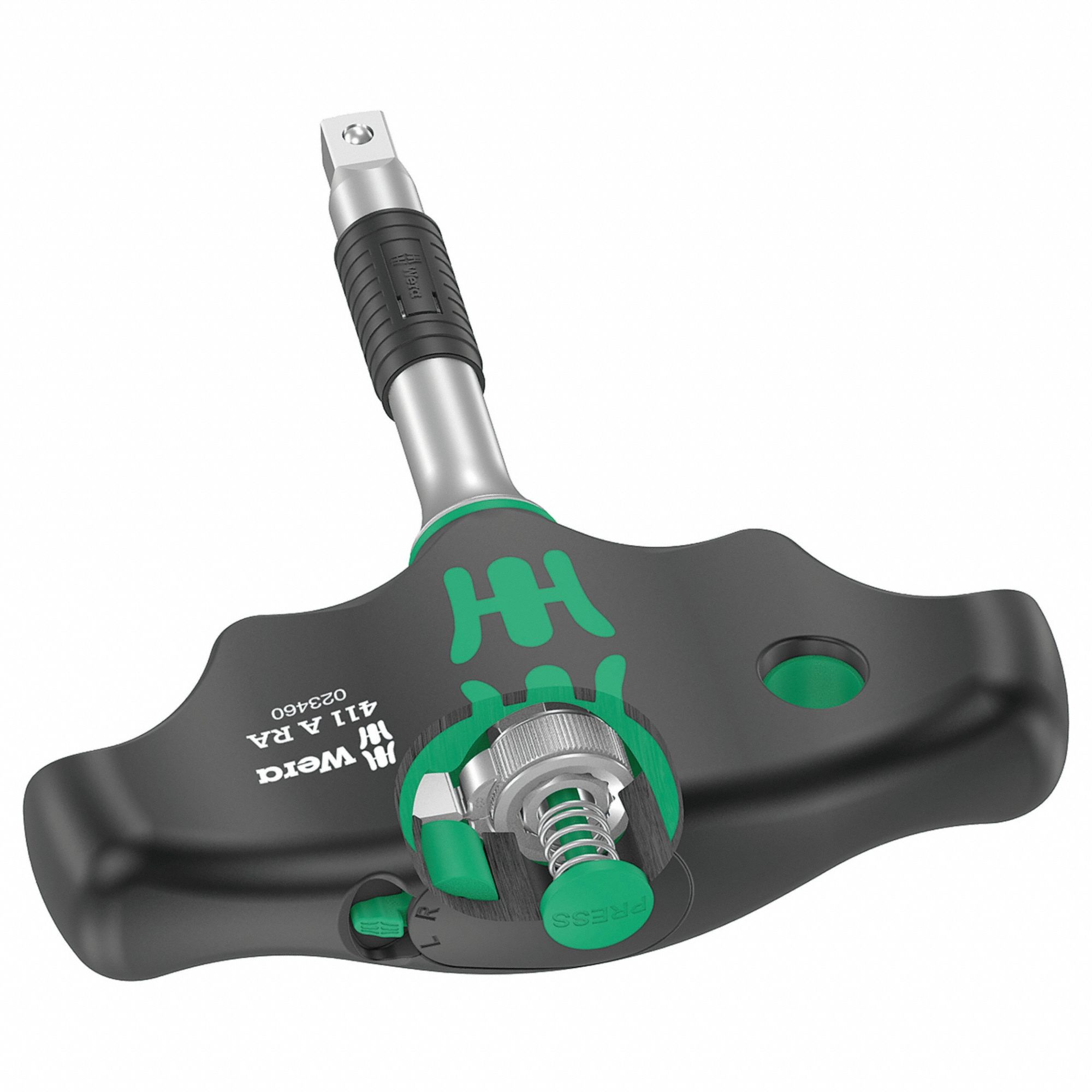 WERA, Square Tip, 1/4 in Tip Size, Ratchet Screwdirver - 810LZ9 ...