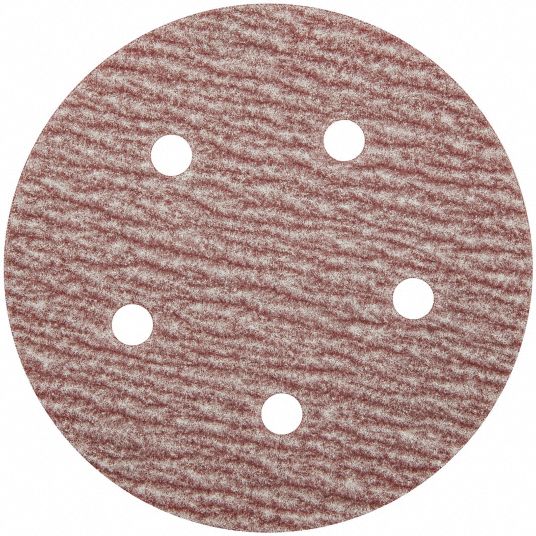 5 in Dia, 5 Hole, Hook-and-Loop Sanding Disc - 804K65|05539520315 ...