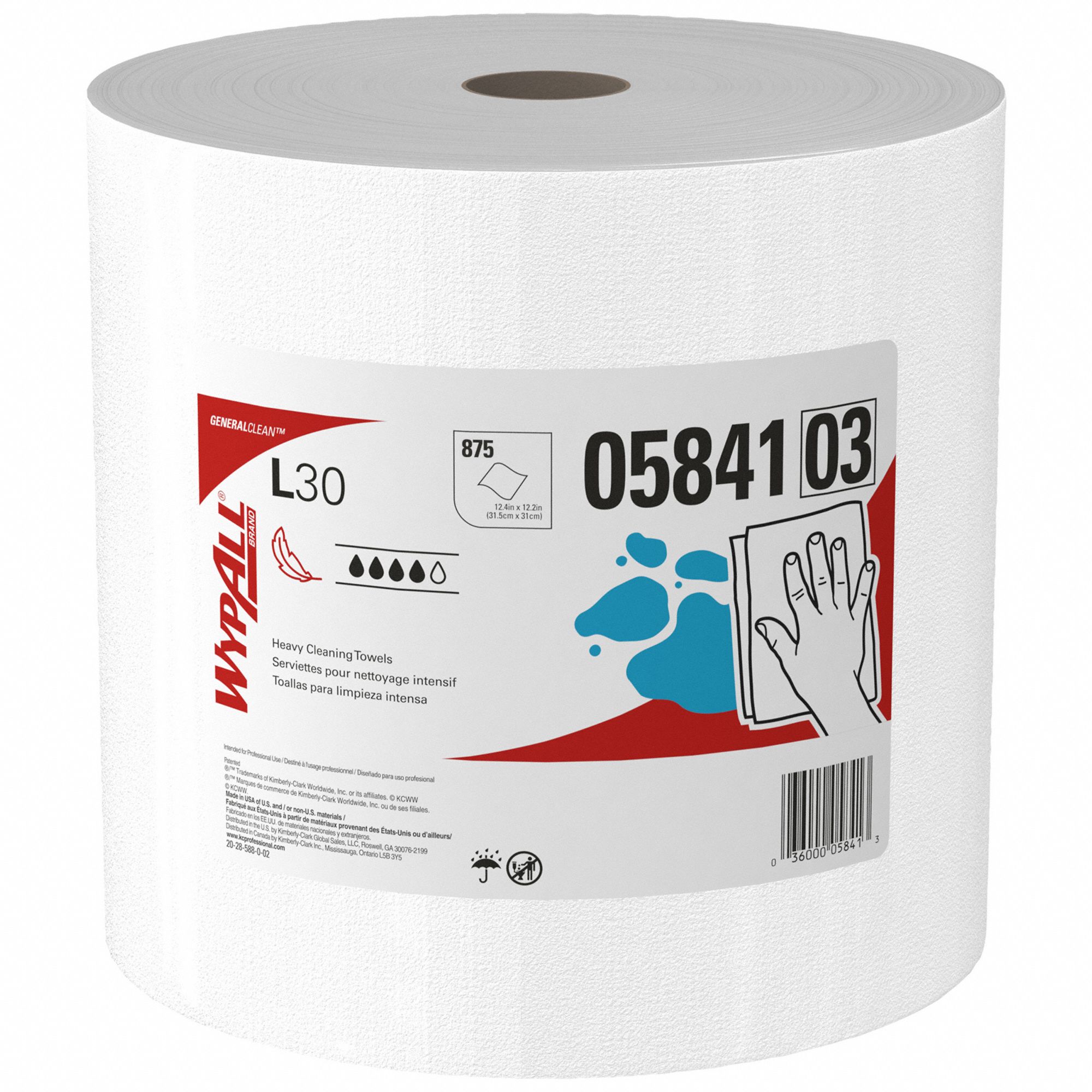 KIMBERLY-CLARK PROFESSIONAL, Jumbo Perforated Roll, Moderate Absorbency ...