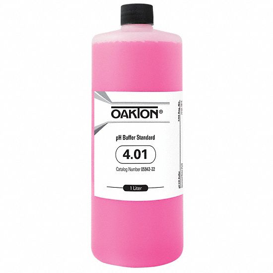 ACS, 1,000 mL, Buffer - pH 4.01 - Pink - 831NM1|0594222 - Grainger