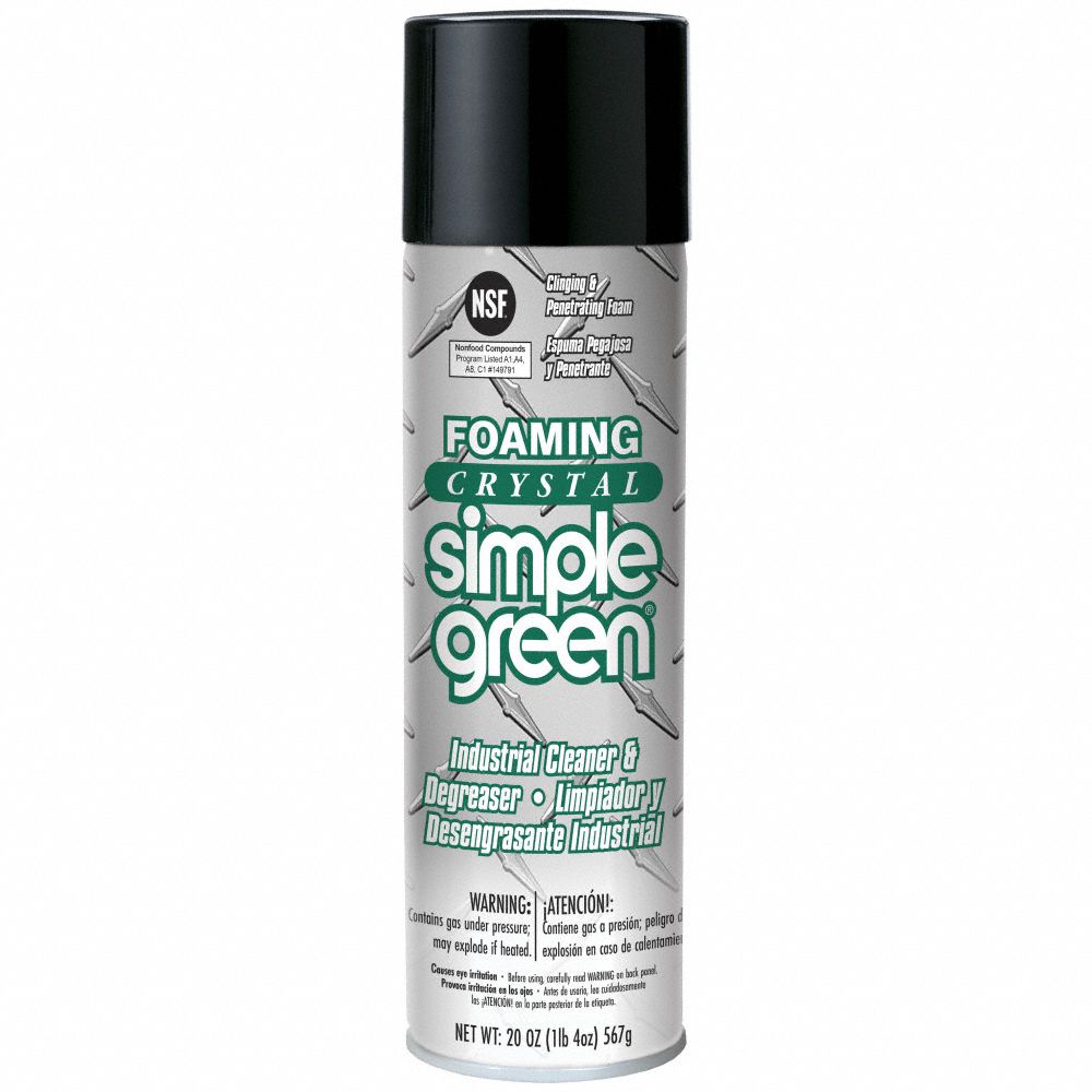 SIMPLE GREEN, Water-Based, Aerosol Spray Can, Cleaner/Degreaser ...