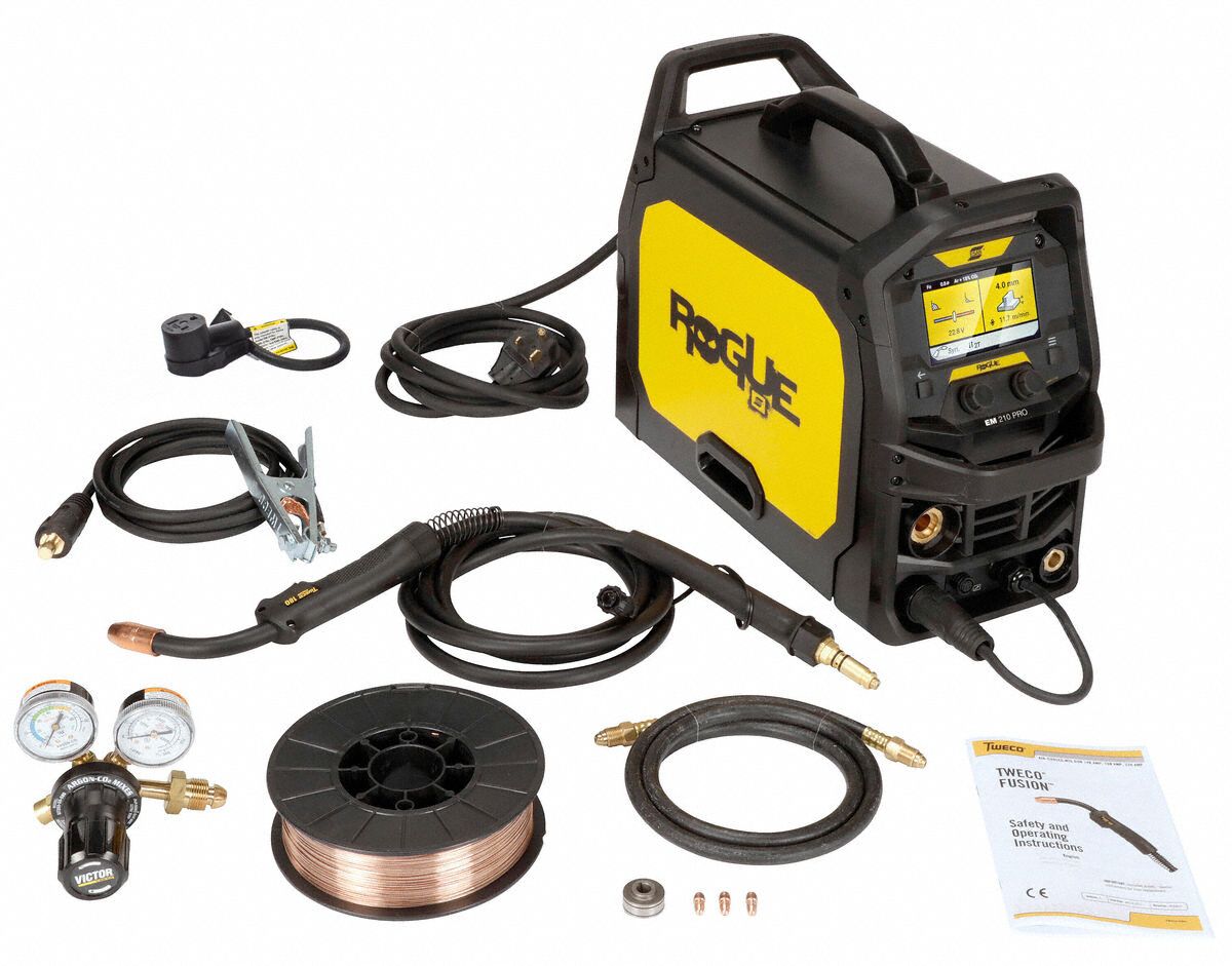 ESAB, Rogue EM 210 PRO, MIG Pack, MIG Welder - 852R28|0700301084 - Grainger