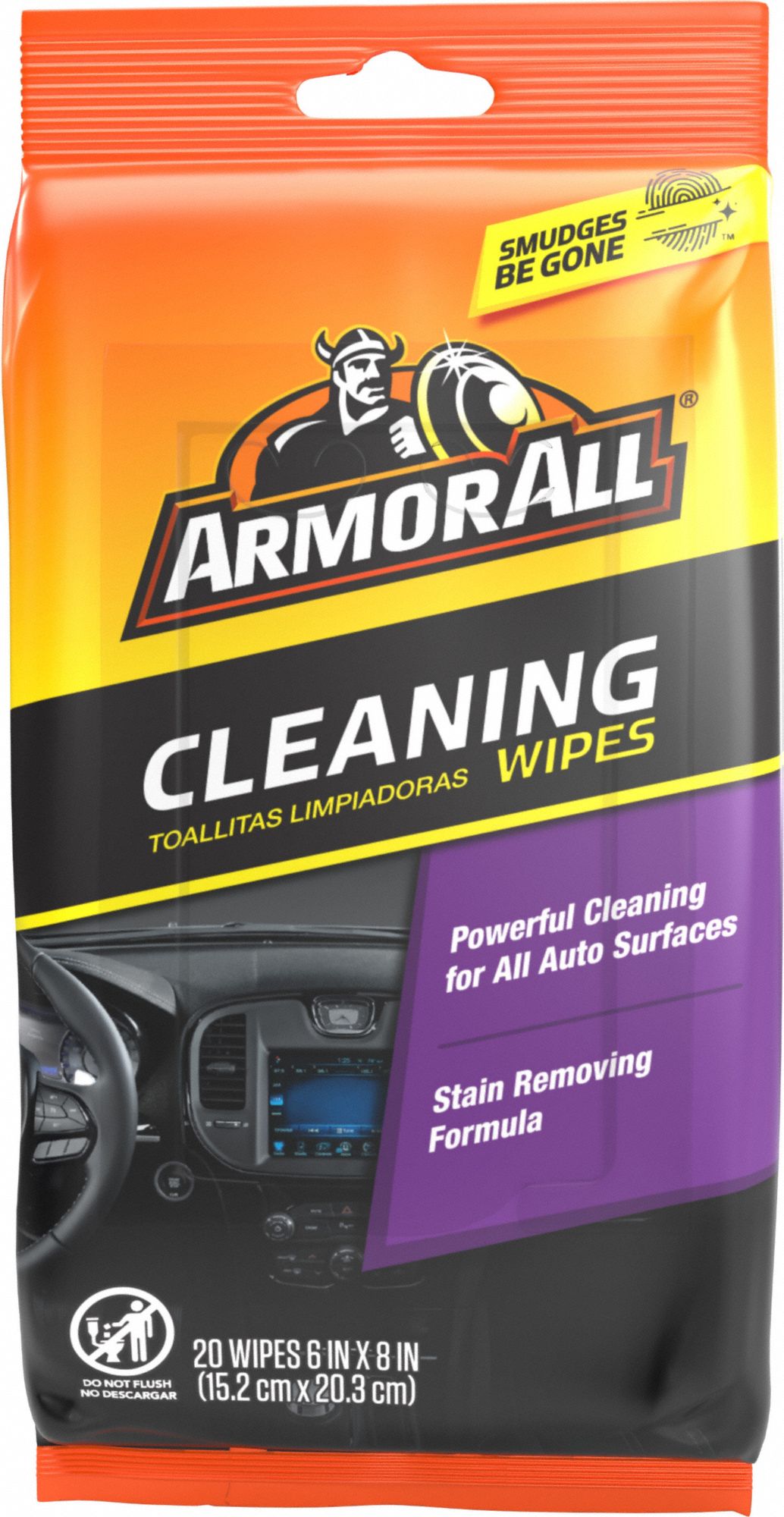 ARMOR ALL, Solvent, Wipe, Automotive Cleaner - 458R71|AWMPF-20-1USLT ...