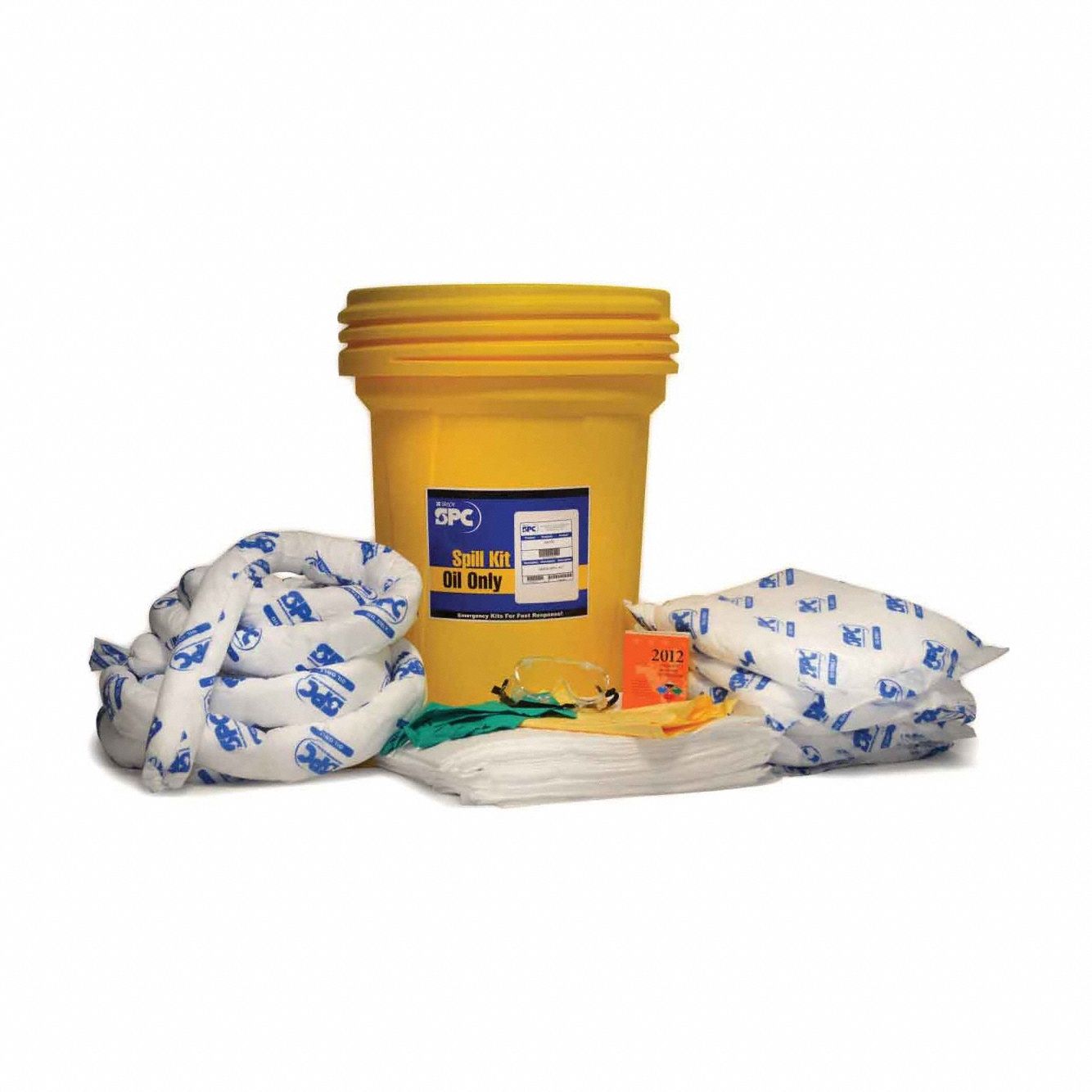 BRADY SPC ABSORBENTS, 36 gal Volume Absorbed Per Kit, Yellow, Spill Kit - 881WY5|SKO30 - Grainger