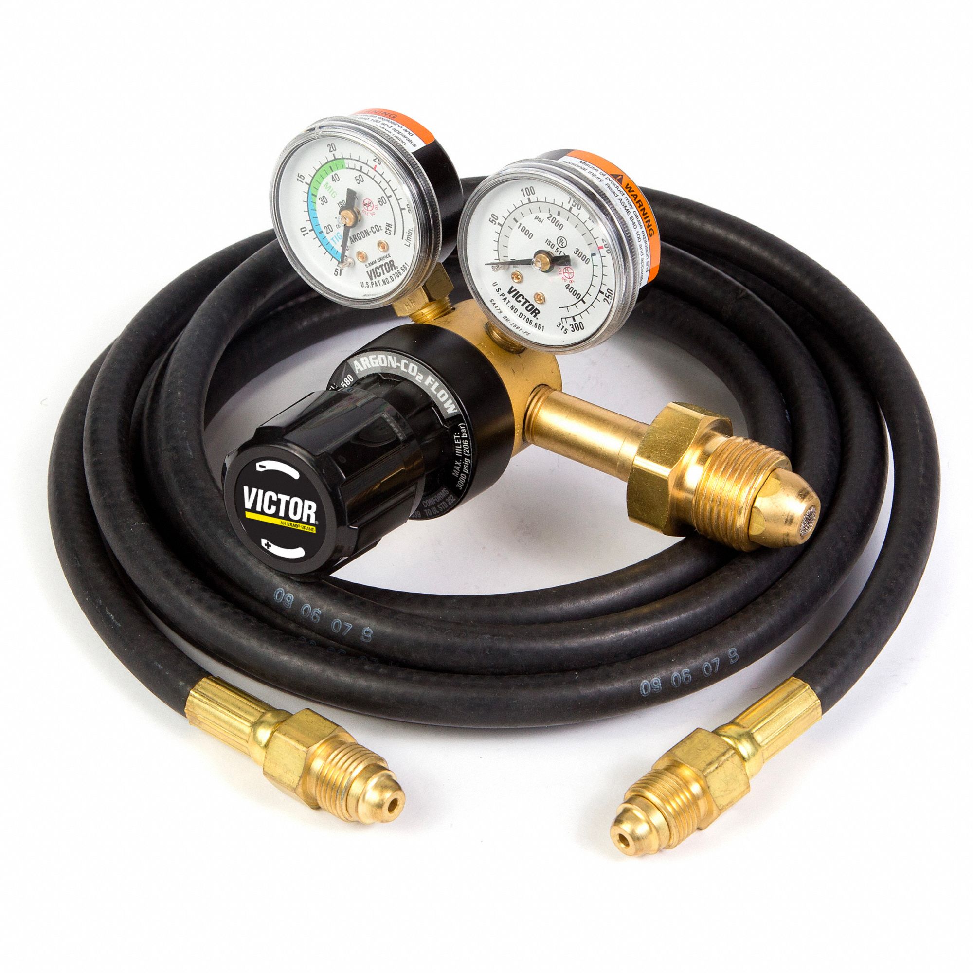 VICTOR, CGA 580 Inlet, 5/8"-18 F RH Outlet, Regulator - 793NN1|0781 ...