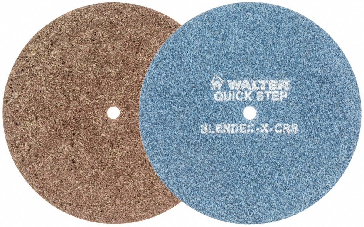 WALTER SURFACE TECHNOLOGIES, 7 in Dia, Aluminum Oxide, Hook-and-Loop ...