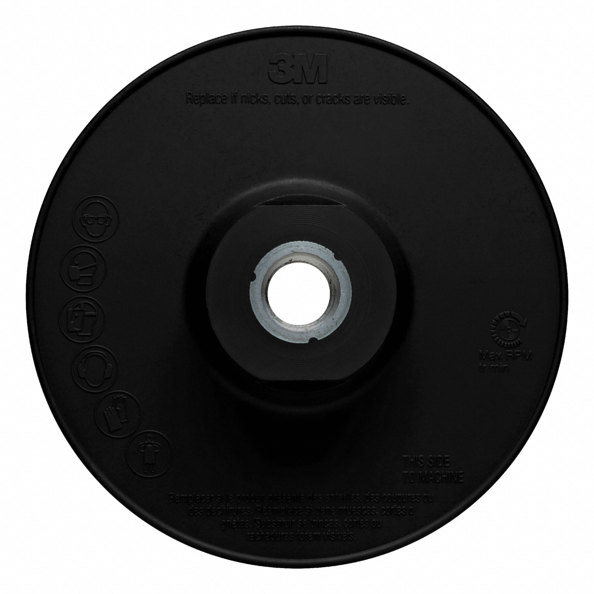 3M, 7 in Dia, 5/8"-11 Threaded Hole, Disc Back-up Pad - 889TN6|11230 ...
