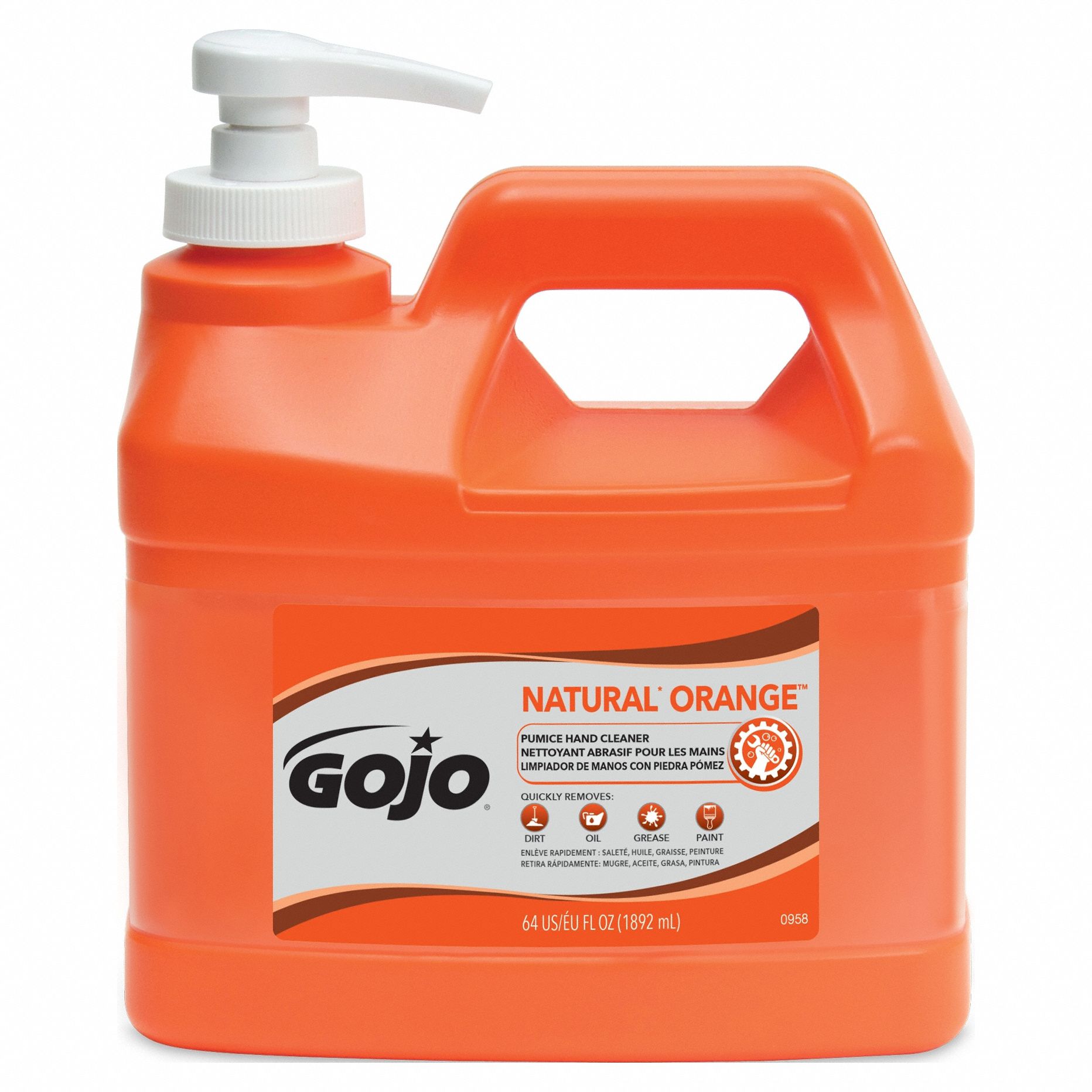GOJO, Liquid, Pump Bottle, Hand Cleaner - 782KZ9|0958-04 - Grainger
