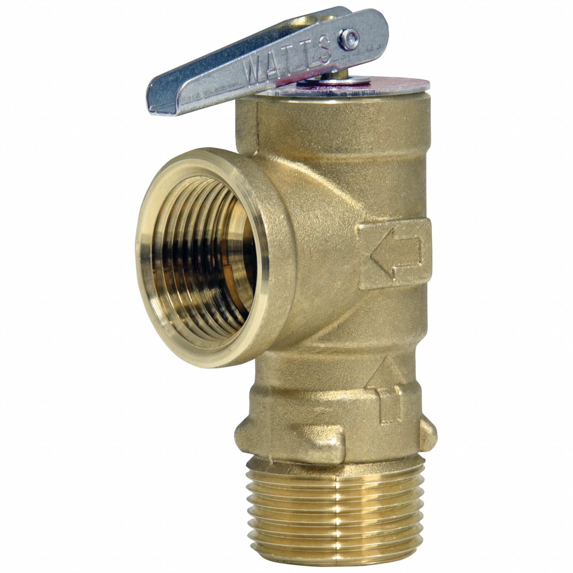 WATTS Copper Alloy Pressure Relief Valve, NPT Inlet Type, NPT Outlet ...
