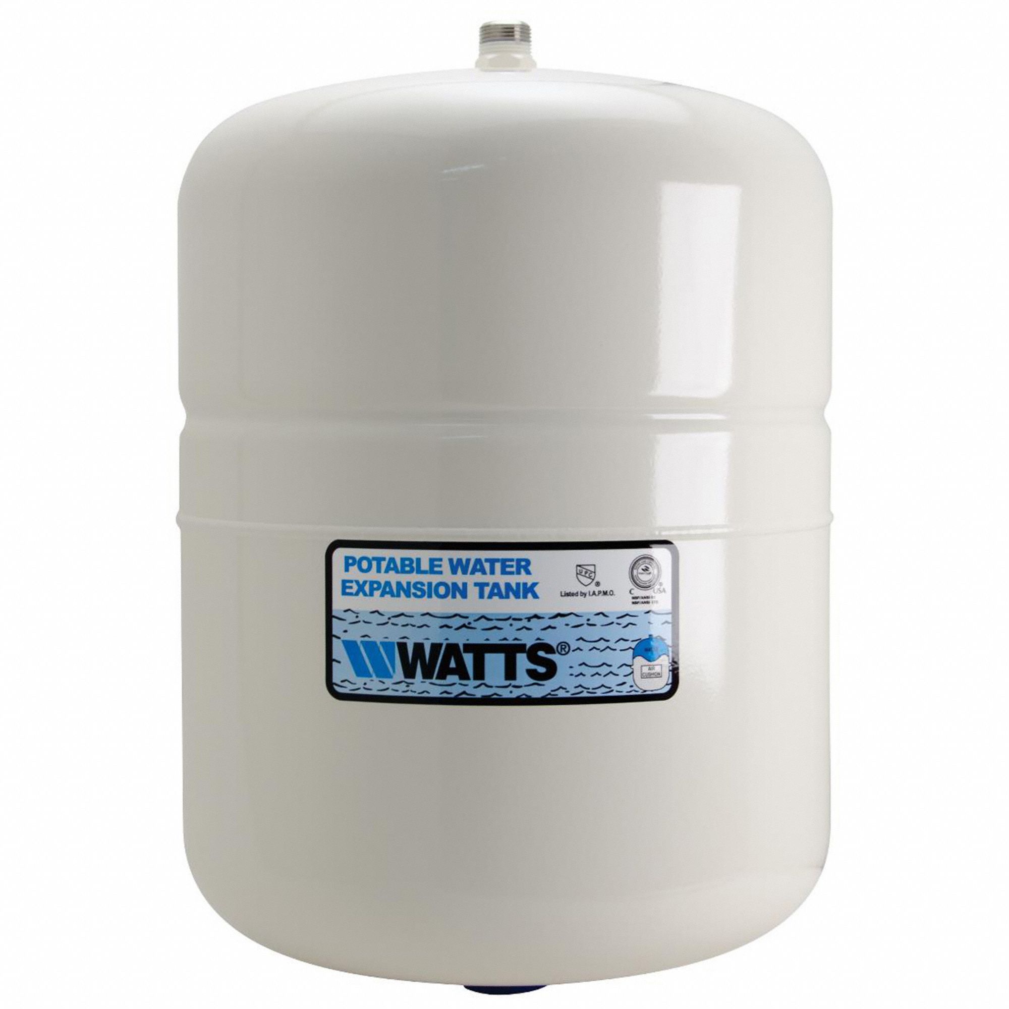 WATTS, 8.5 gal Tank Capacity, 3/4 in Connection, Thermal Expansion Tank ...
