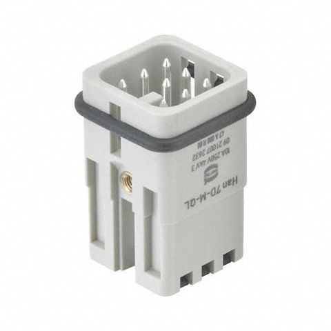 HARTING, Han® D, Spring-Clamp, Industrial Rectangular Connector Insert ...