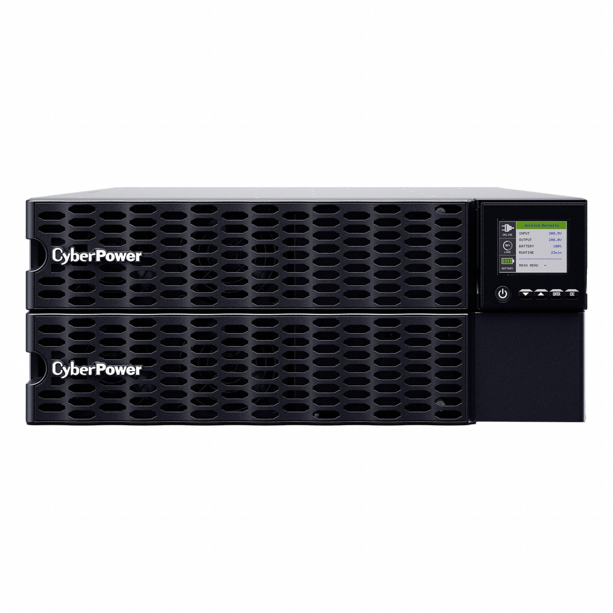 CYBER POWER, Single Phase, 10,000 VA Power Rating, UPS System - 832UV0 ...