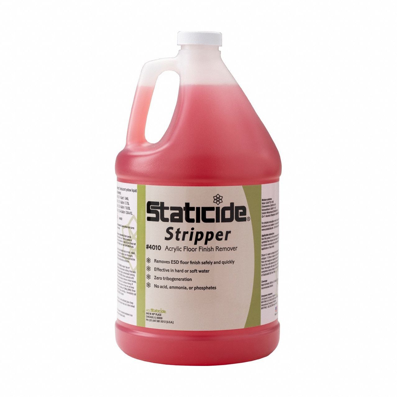 ACL STATICIDE, Jug, 1 gal Container Size, Floor Stripper - 848NU3|4010 ...