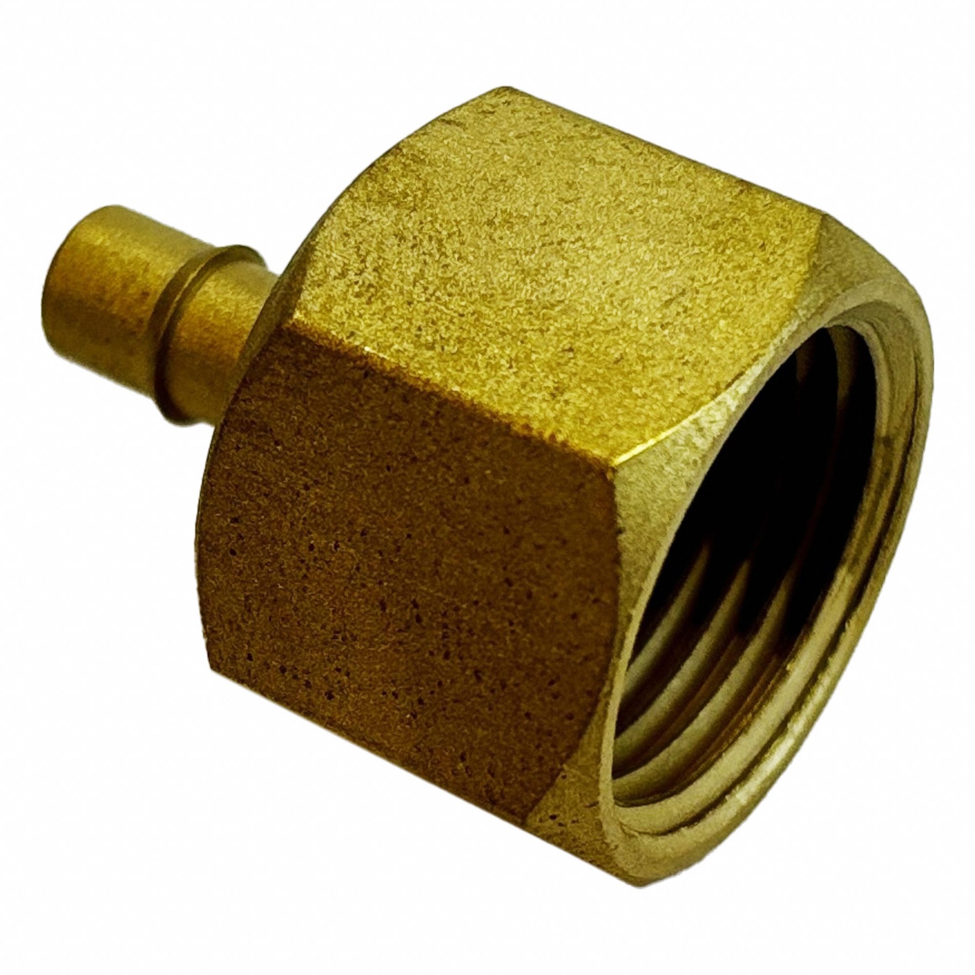 MEM-CO, 3/4 in ID x 3/4 in Pipe x 1/16 in ID Size, FNPT x Tube, Mini Barbed Fitting Adapter ...